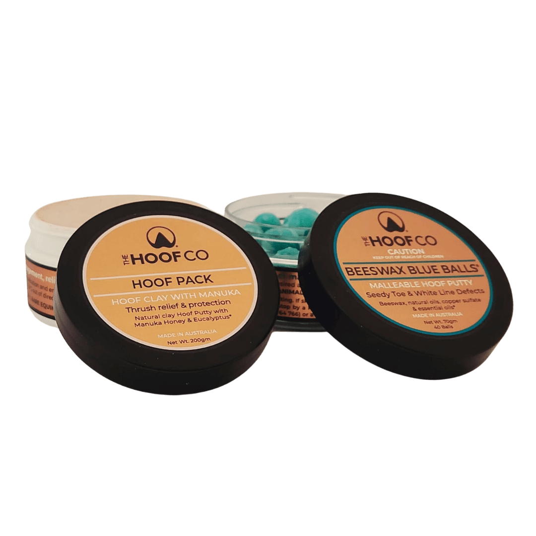Hoof Pack Clay & Beeswax Blue Balls® Combo – The Hoof Co